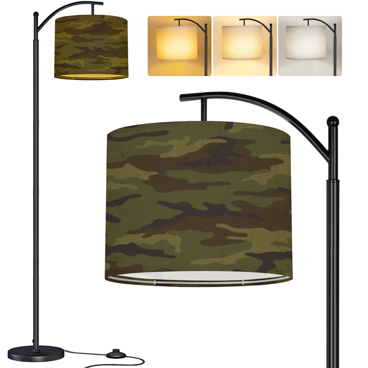 Arc Floor Lamp Seamless camouflage pattern Khaki texture Camo print ...