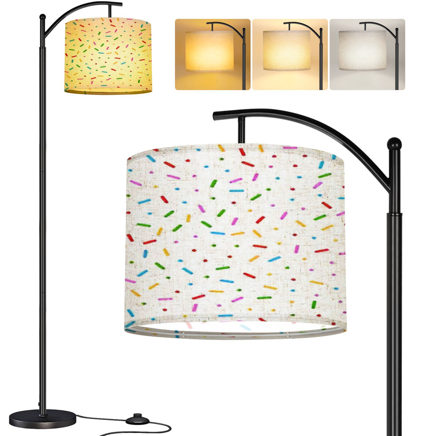 Arc Floor Lamp Seamless candy donut glaze pattern Cake sugar sweet ...