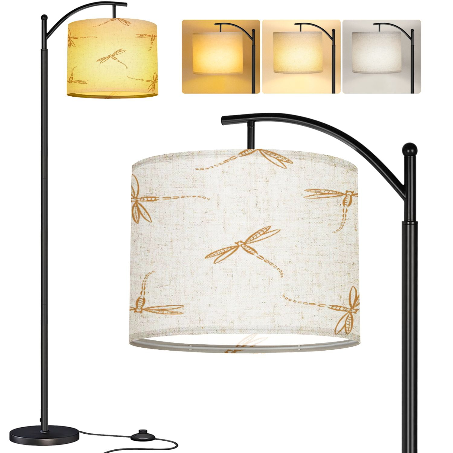 Arc Floor Lamp Seamless dragonfly gender neutral baby pattern Simple ...