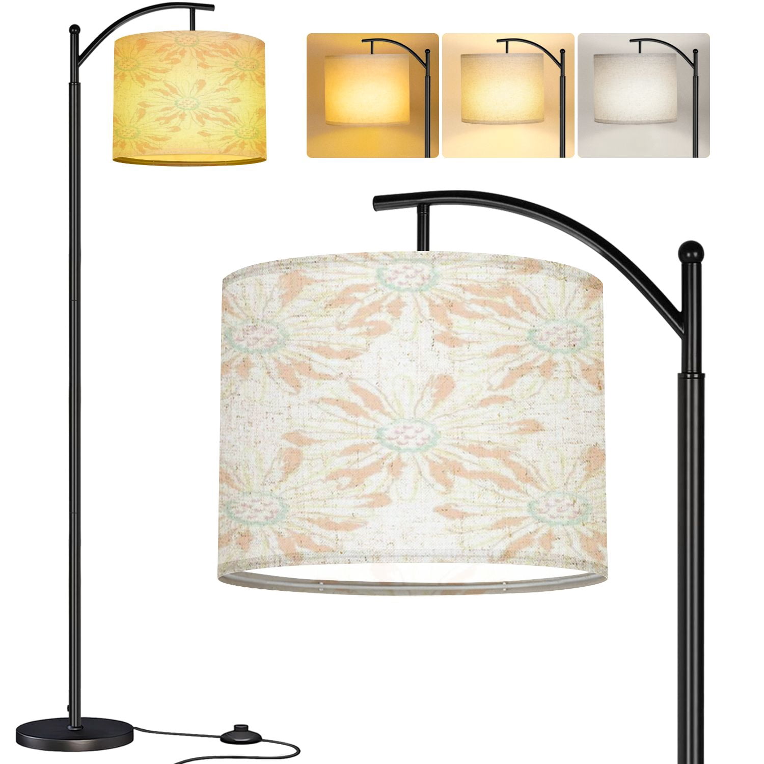 Arc Floor Lamp Seamless fabric flowers like Suit for package design ...