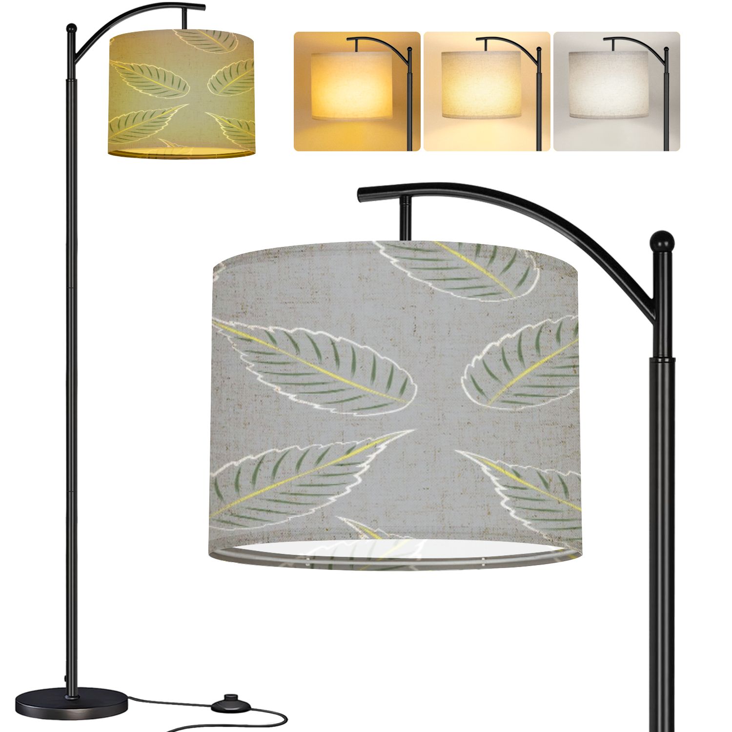 Arc Floor Lamp Seamless fabric leaves like Suit for package design ...