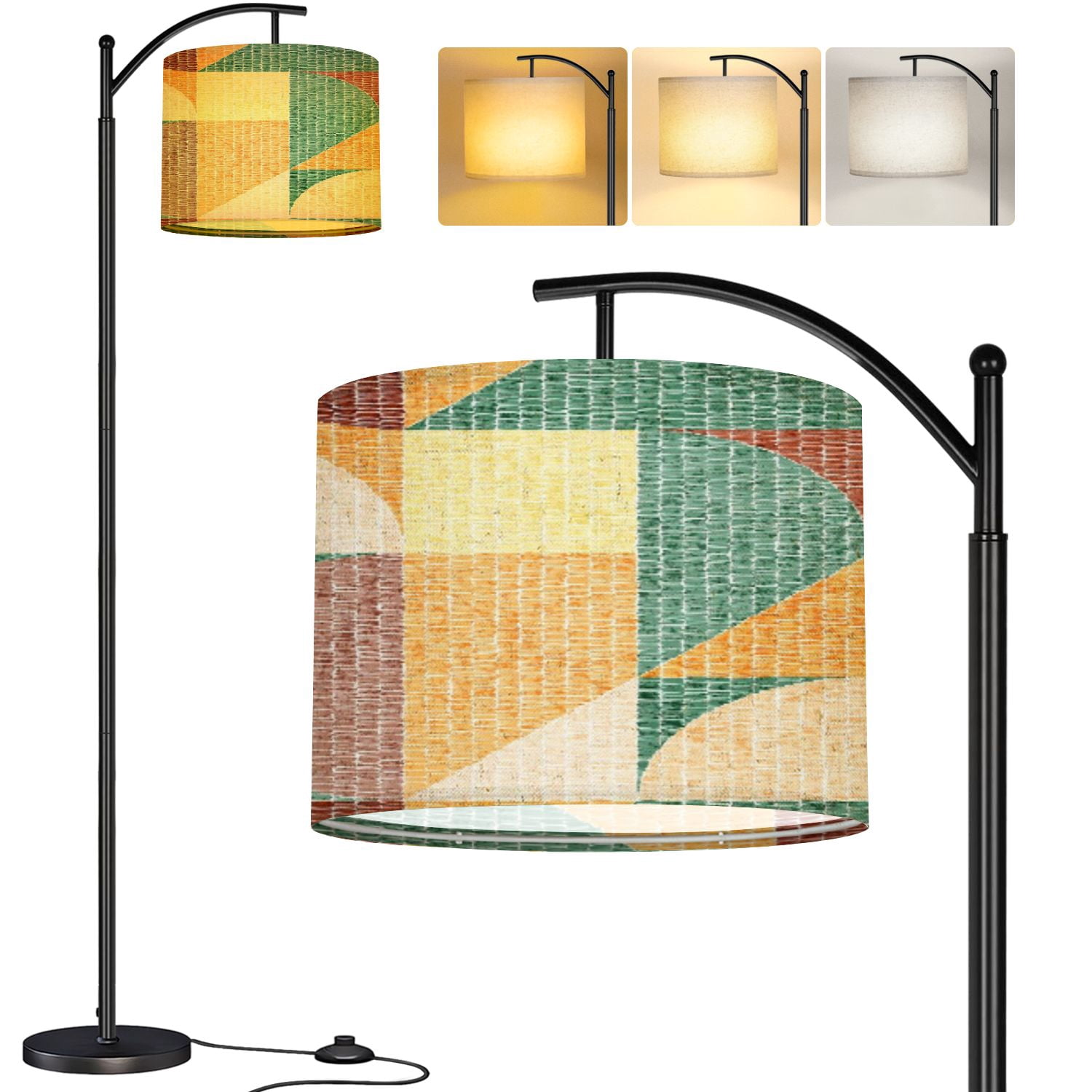 Arc Floor Lamp Seamless geometric embroidery Handmade grunge texture ...