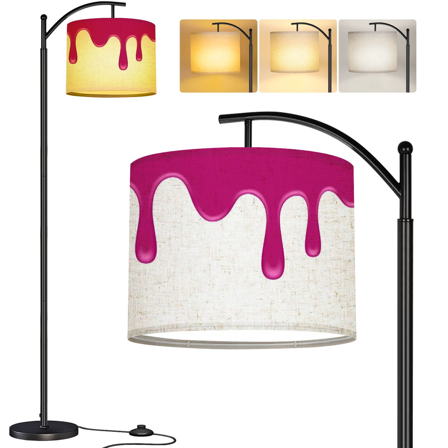 Arc Floor Lamp Seamless melted pink substance Pink sticky liquid Melted ...