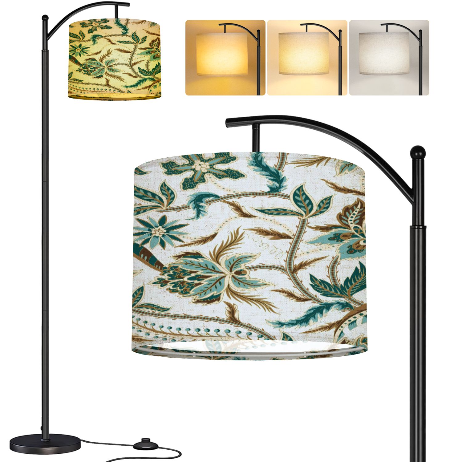 Arc Floor Lamp Seamless pattern ethnic Japanese ornament elements Folk ...