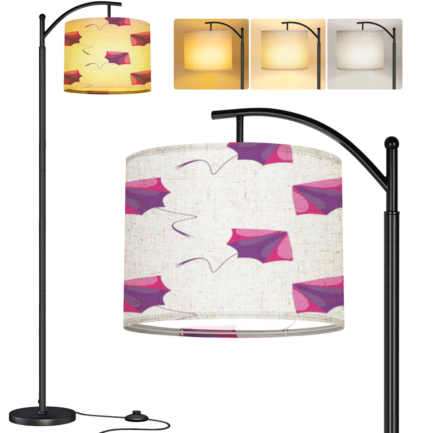 Arc Floor Lamp Seamless pattern violet kite toy for festival pattern ...