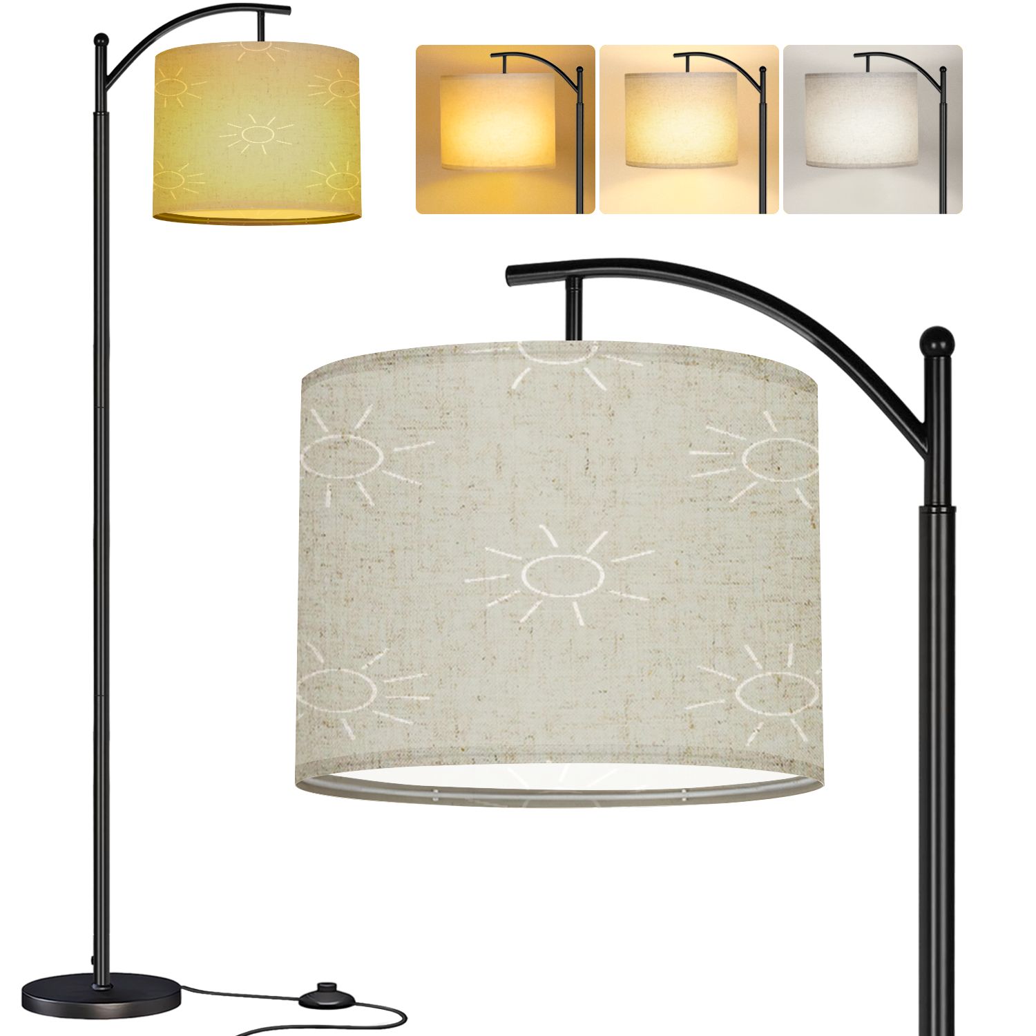 Arc Floor Lamp Seamless sun sky gender neutral baby pattern Simple ...