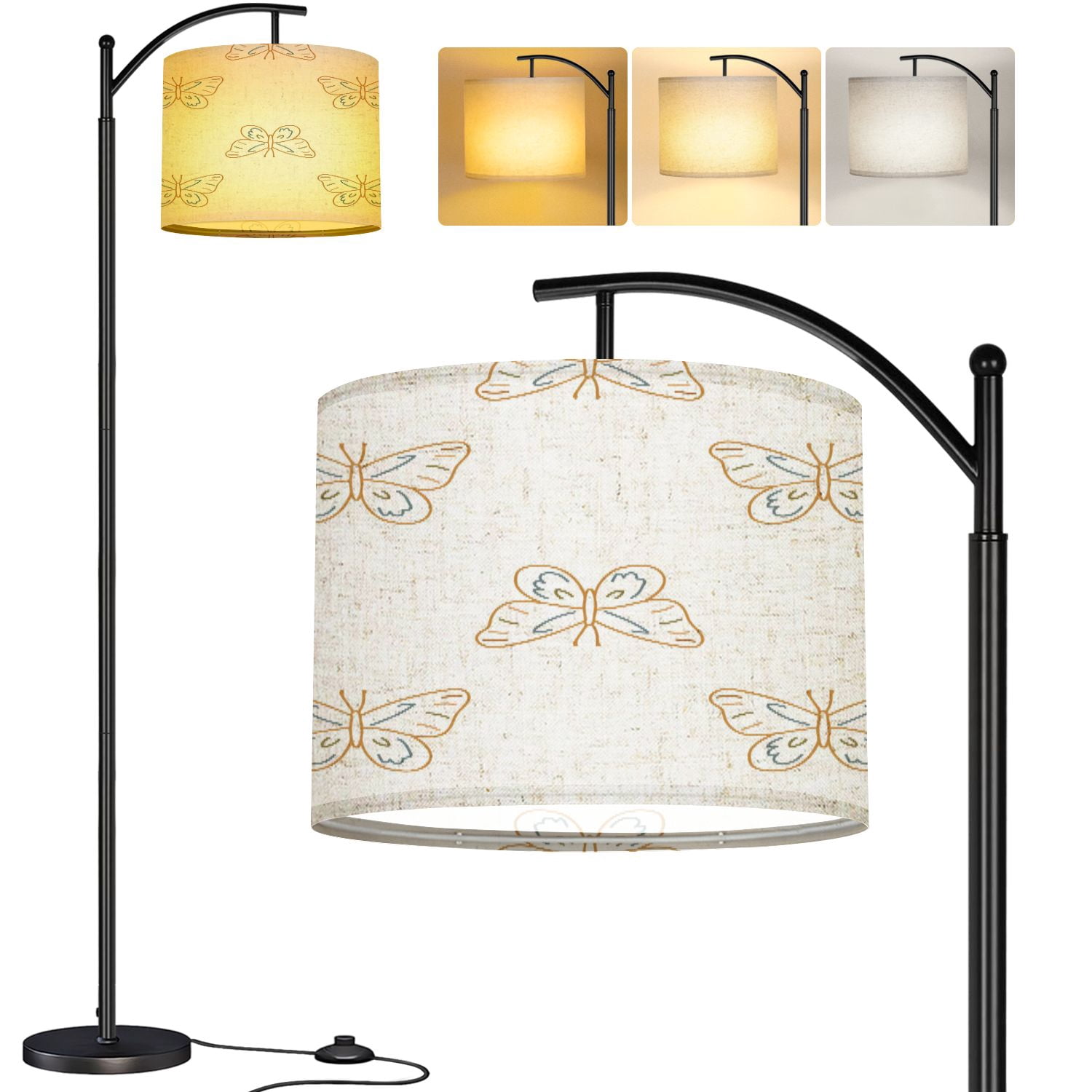 Arc Floor Lamp Seamless swallow tail butterfly gender neutral pattern ...