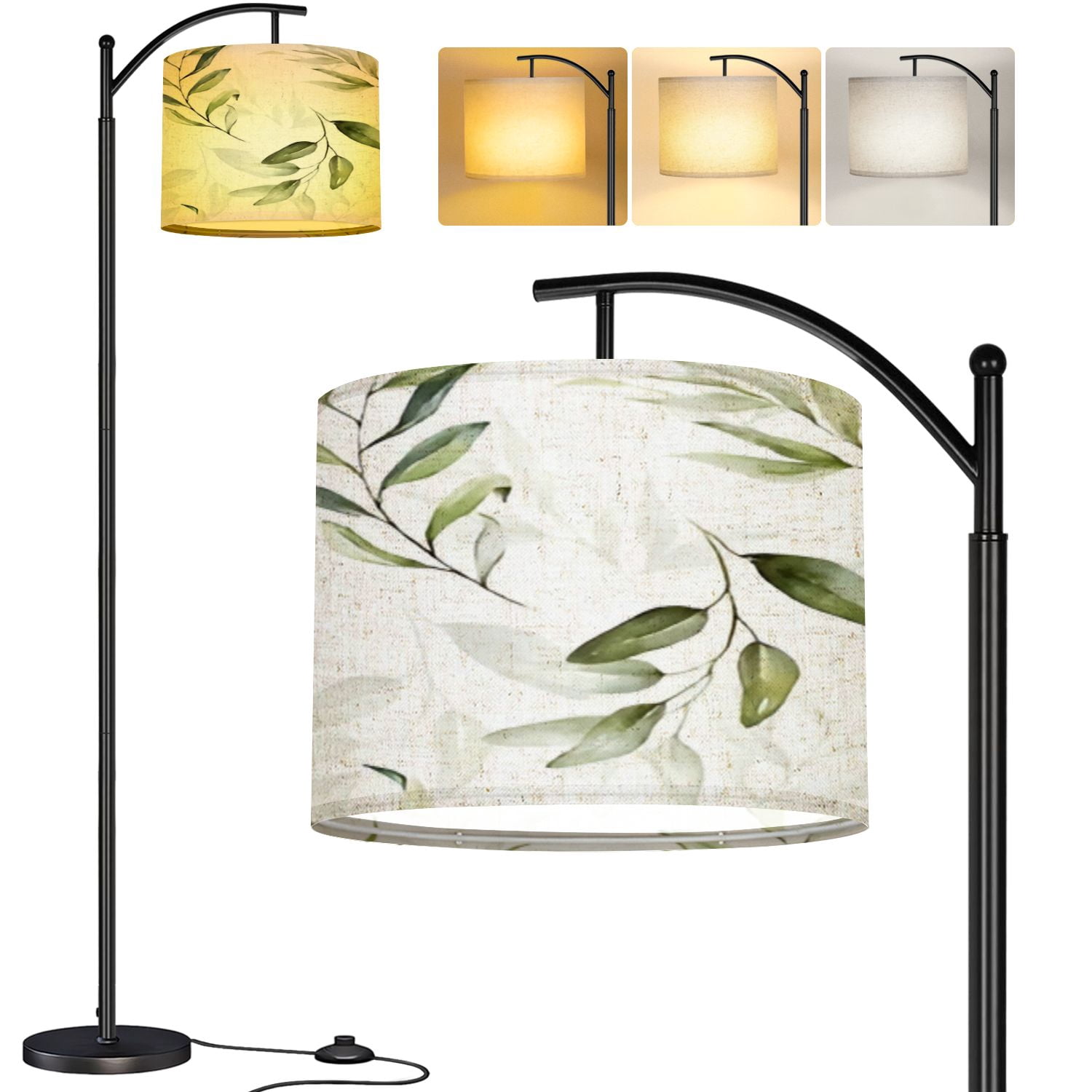 Arc Floor Lamp Seamless watercolor floral pink blush flowers elements ...