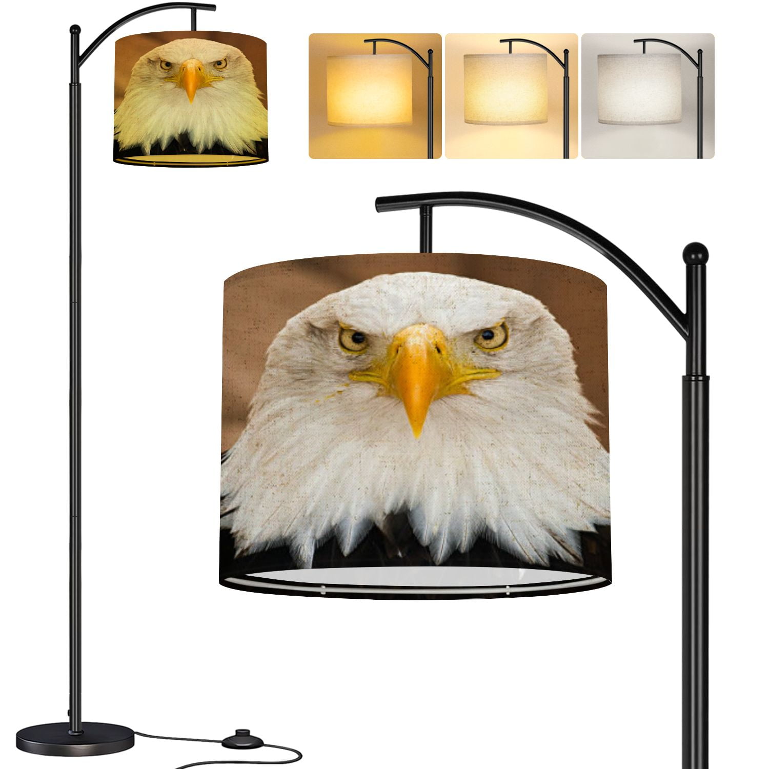 Arc Floor Lamp Soon Eagle Tall Modern Standing Lamp LED Adjustable ...