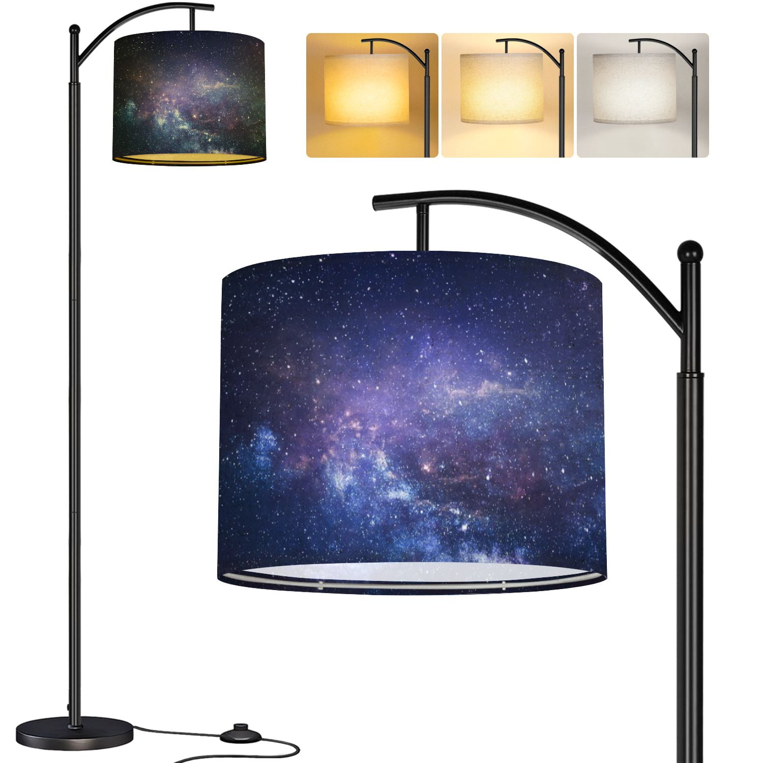 Arc Floor Lamp Stars far galaxies space Tall Modern Standing Lamp LED ...