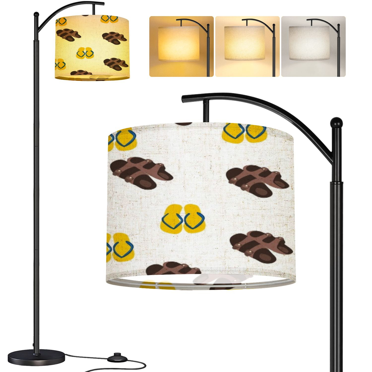 Arc Floor Lamp Summer shoes flip flop seamless for print paper Tall ...