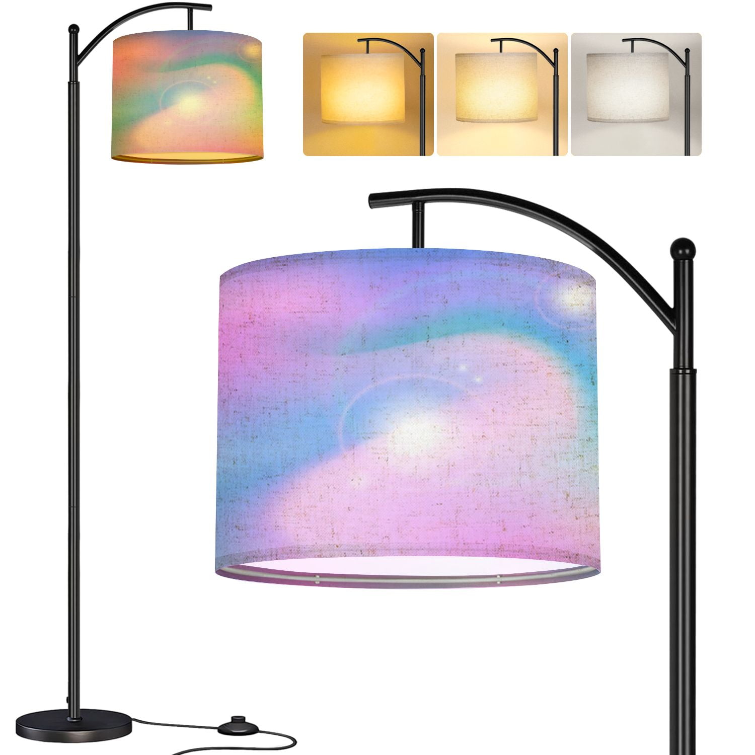Arc Floor Lamp Sun light clounds soft pastel color Fantasy magical ...