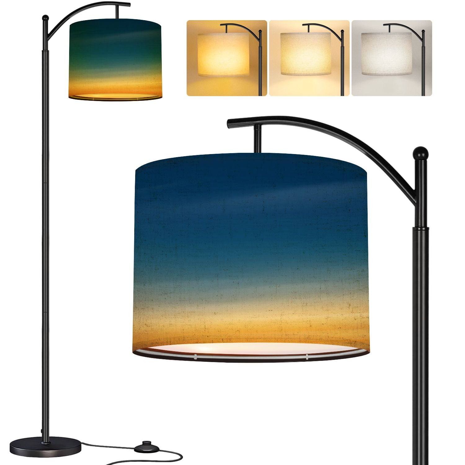 Arc Floor Lamp Sunset Sky Sunrise Yellow Blue Sky Sea Beach Nature ...