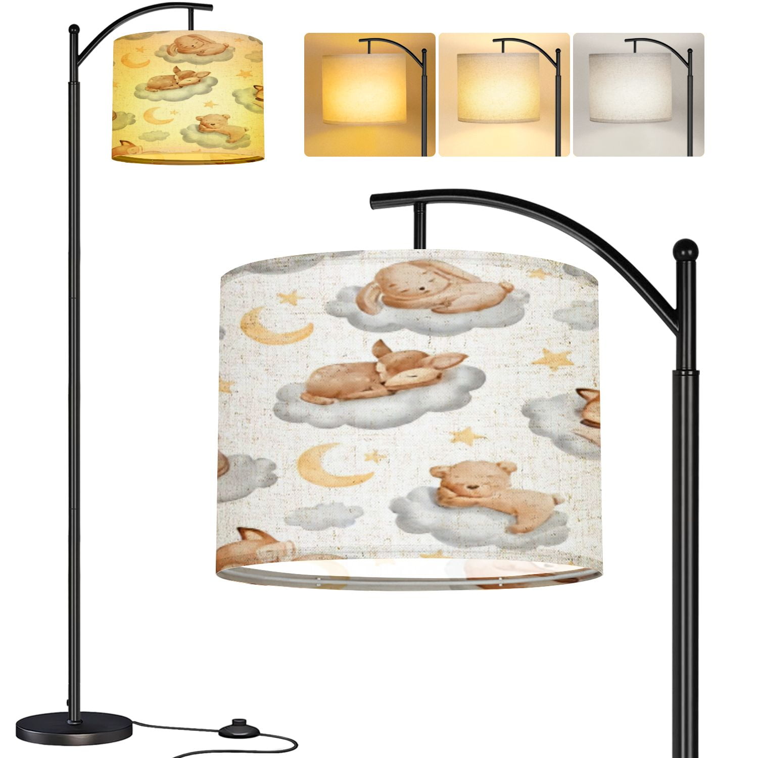 Arc Floor Lamp Watercolor seamless for childish bed linen pajamas Cute ...