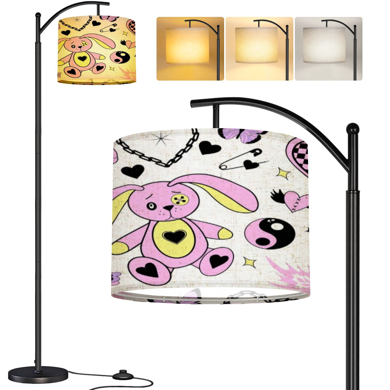 Arc Floor Lamp Y2k emo girl glamour pink seamless Backgrounds trendy ...