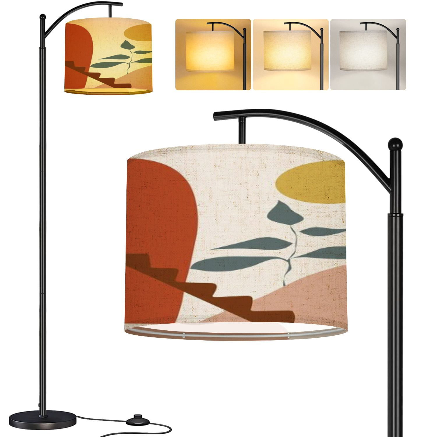 Arc Floor Lamp abstract bohemian contemporary boho plant art trend ...