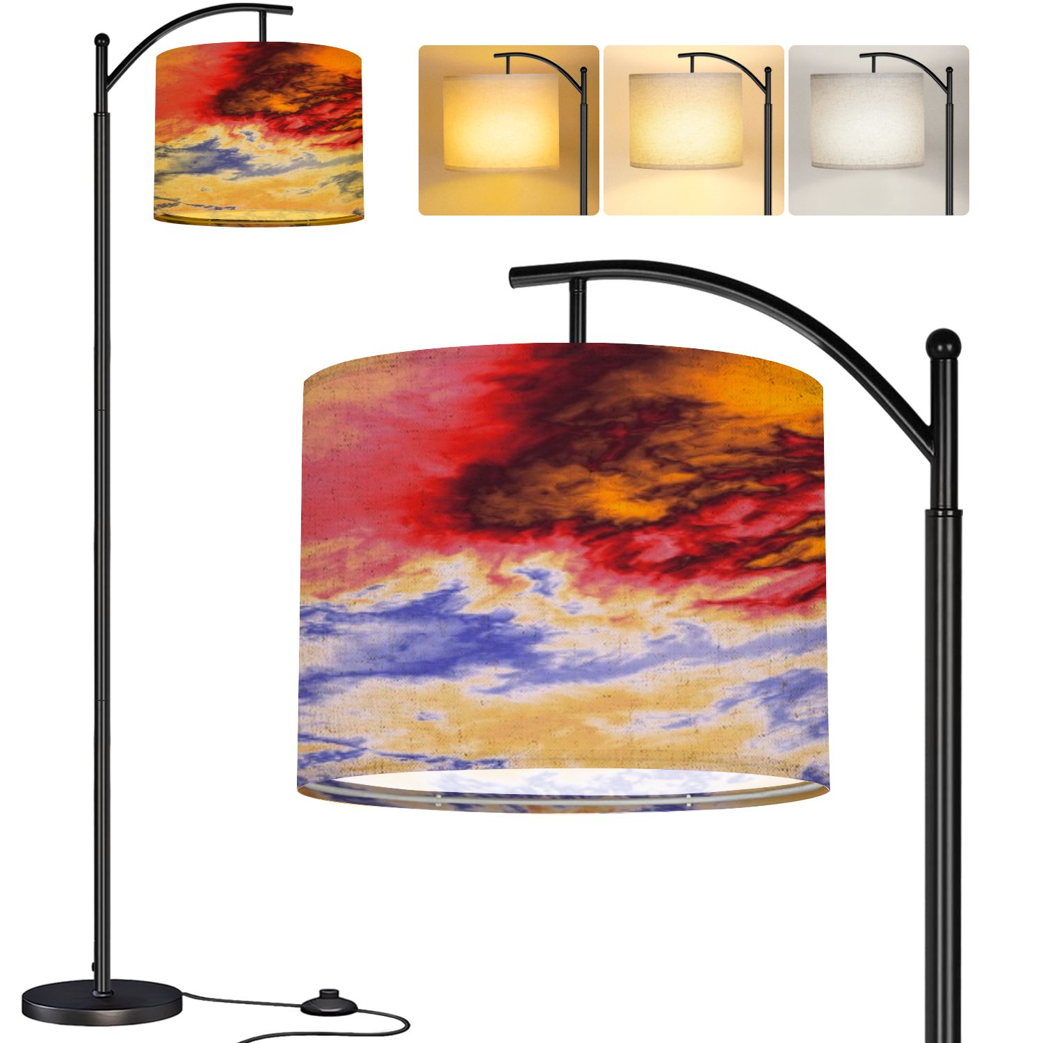 Arc Floor Lamp An abstract color evokes dynamic energy movement ...