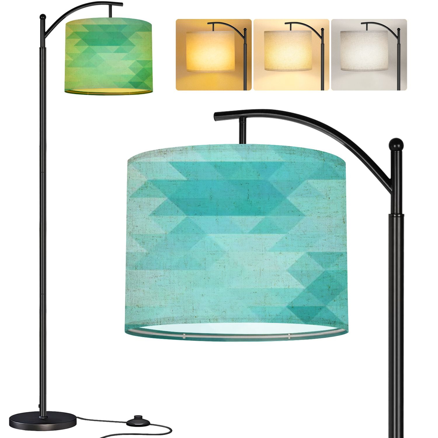 Arc Floor Lamp abstract consisting triangles Tall Modern Standing Lamp ...