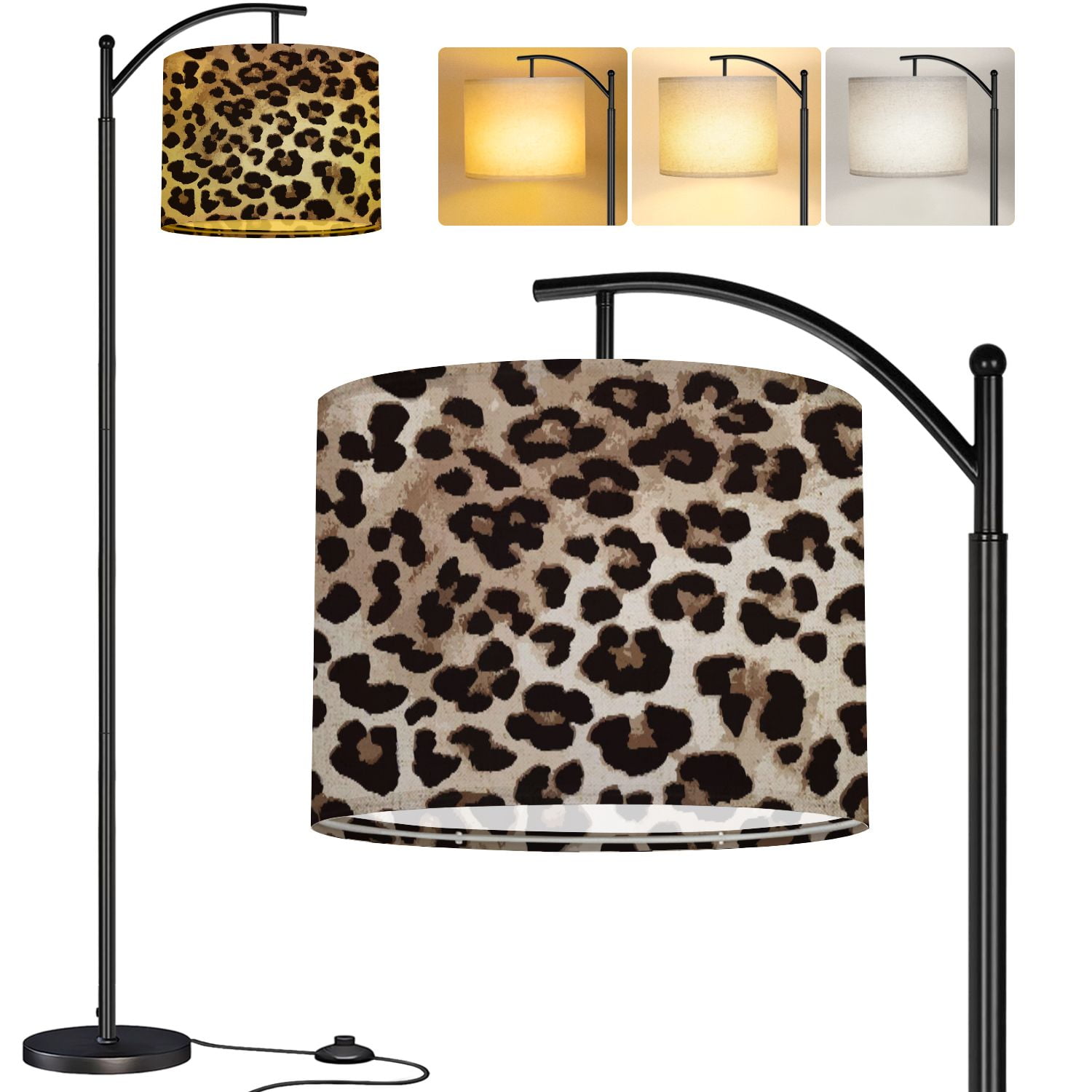 Arc Floor Lamp animal textured print leopard skin seamless desgin Tall ...