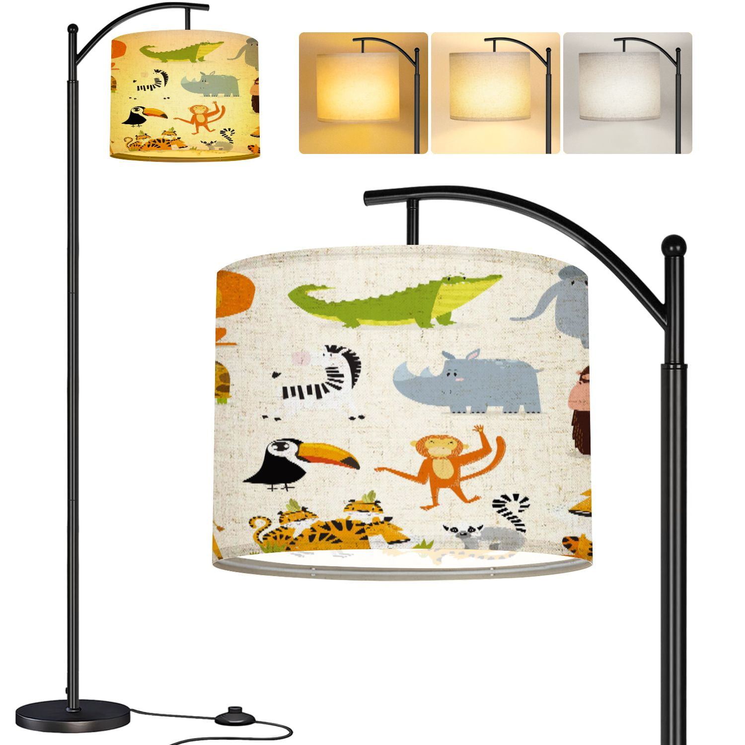 Arc Floor Lamp animals set animals Wild animals Cartoon characters Tall ...