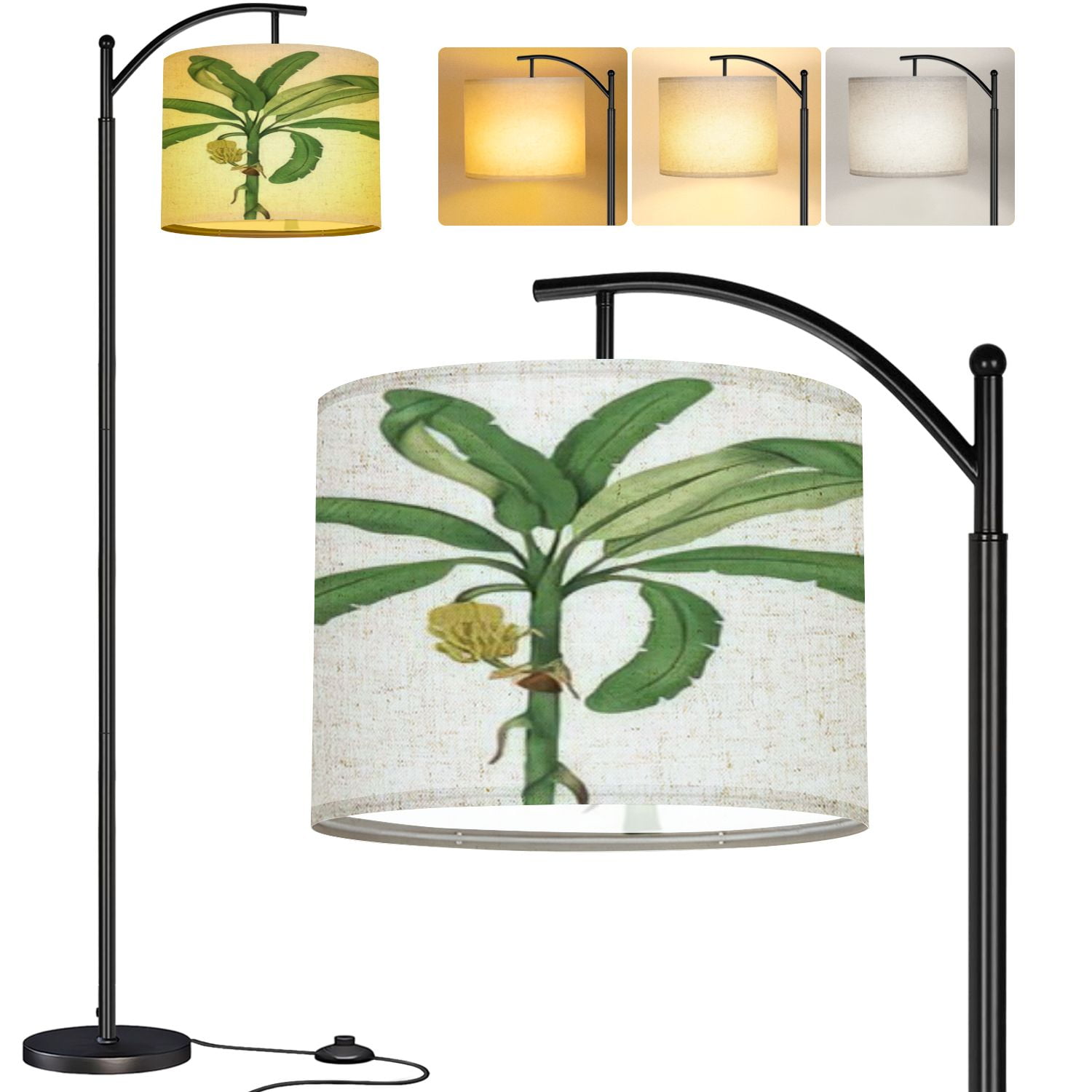 Arc Floor Lamp banana tree tropical exotic Tall Modern Standing Lamp ...