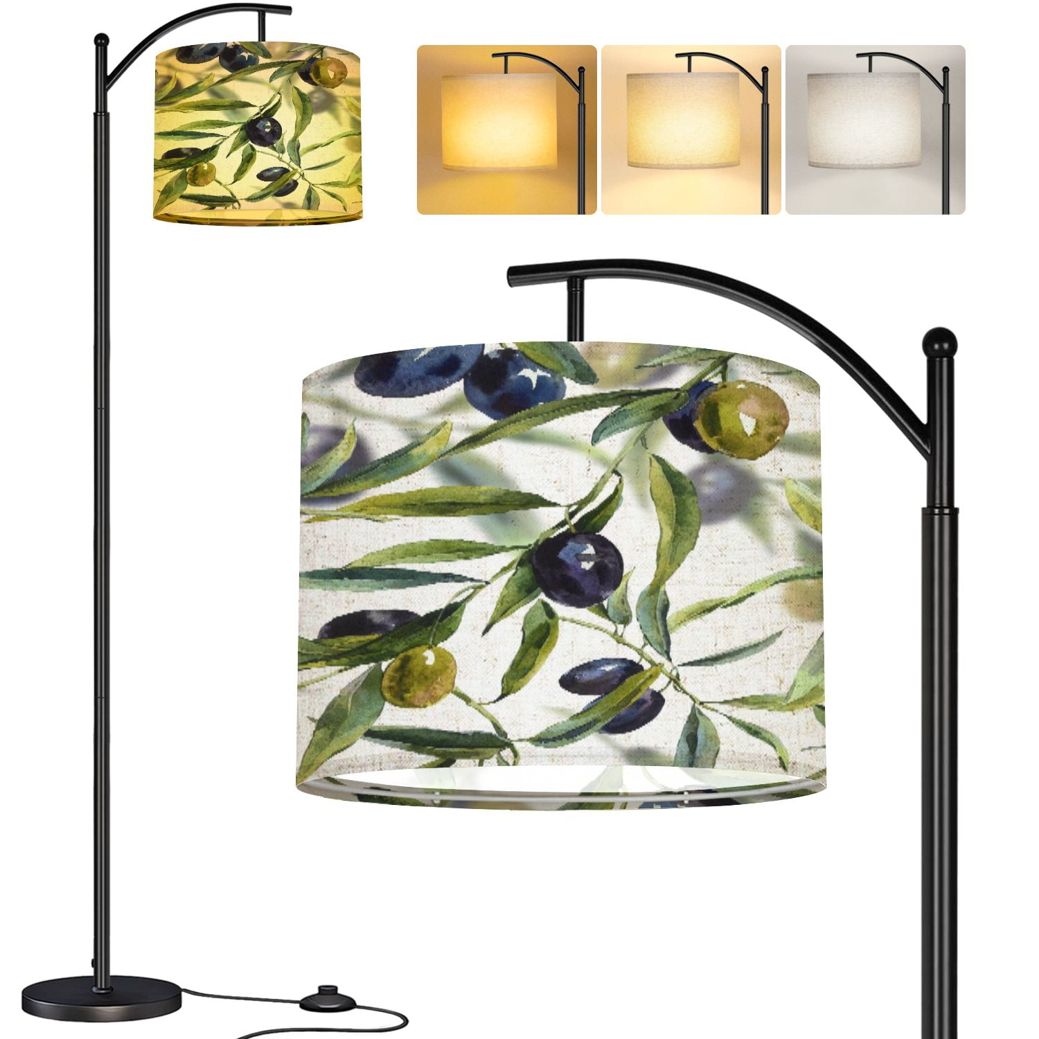 Arc Floor Lamp branches olive tree Tall Modern Standing Lamp LED ...