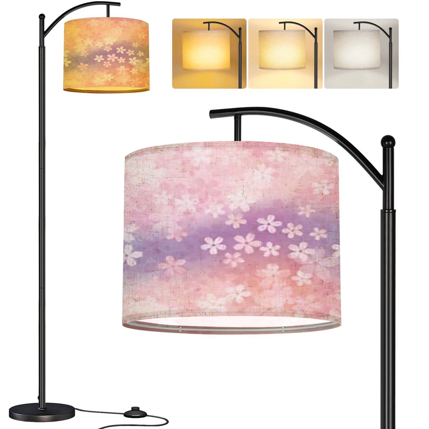 Arc Floor Lamp cherry blossoms this both laterally vertically to ...