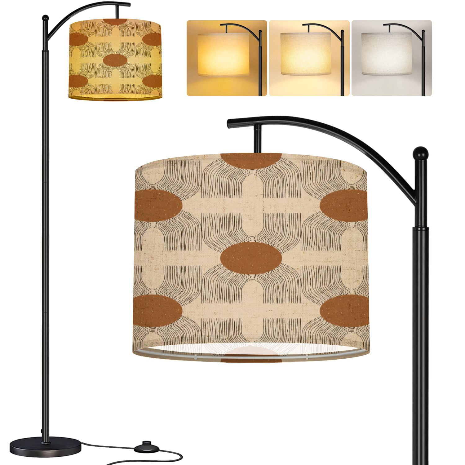 Arc Floor Lamp contemporary seamless pattern aesthetic hand drawn ...
