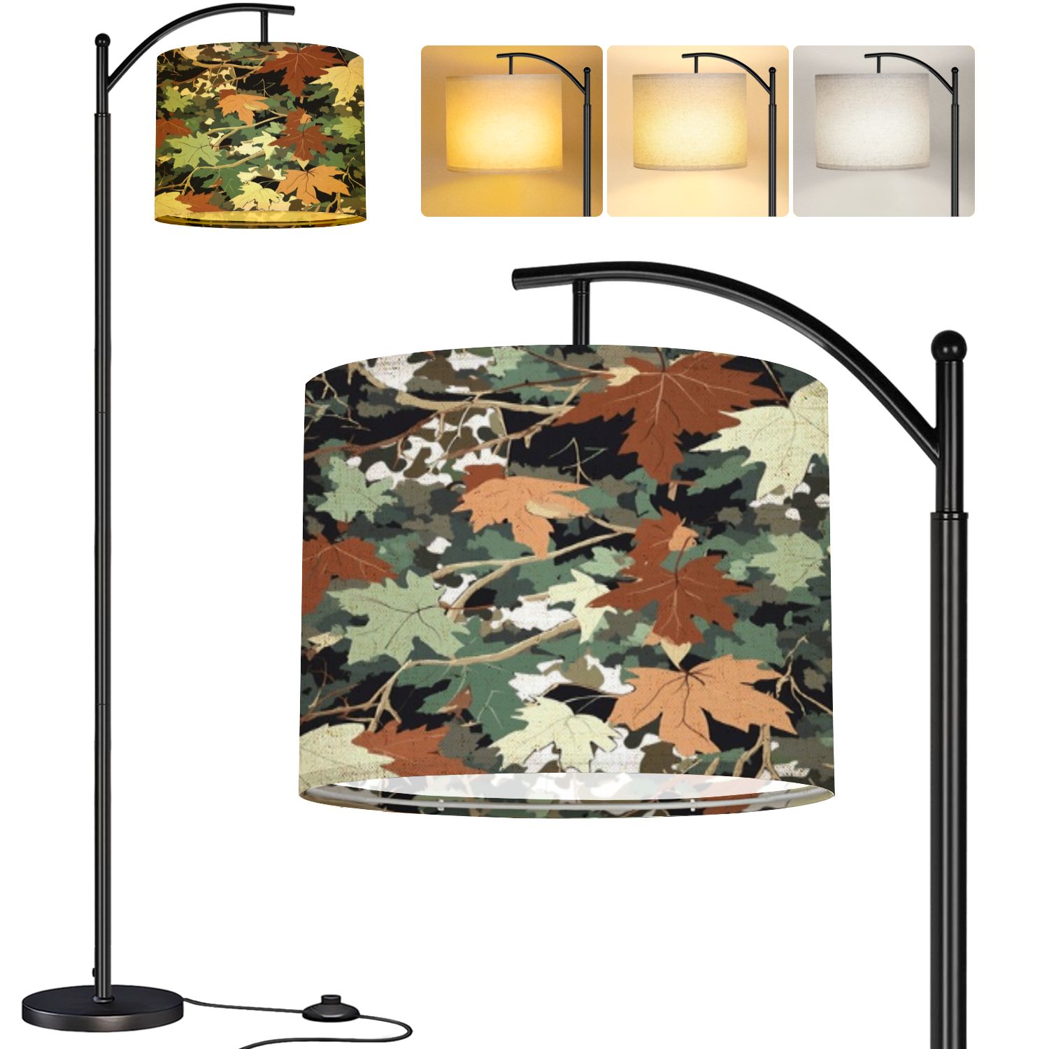 Arc Floor Lamp ector hunting camouflage seamless pattern design ...