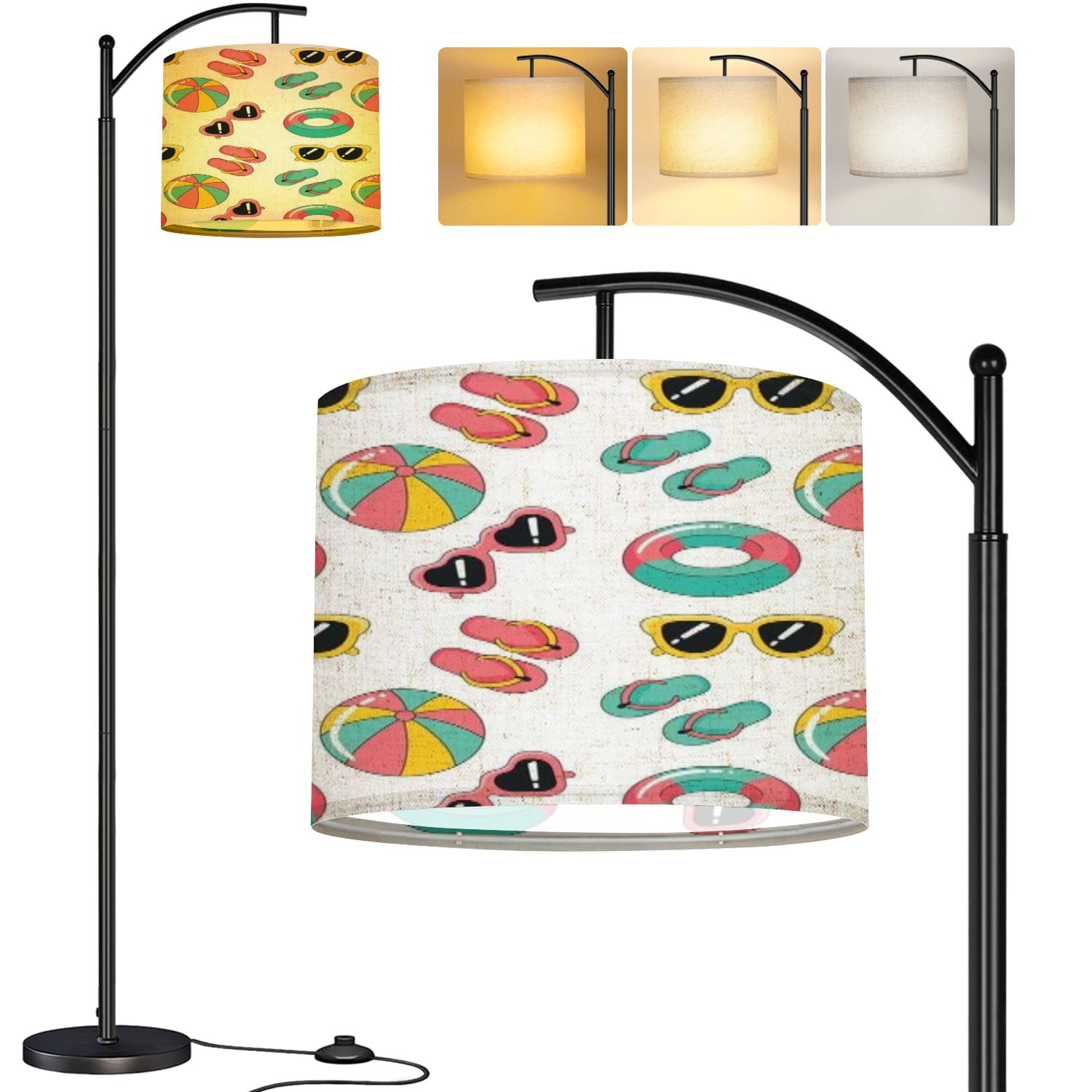 Arc Floor Lamp features seamless summer beach accessories including ...