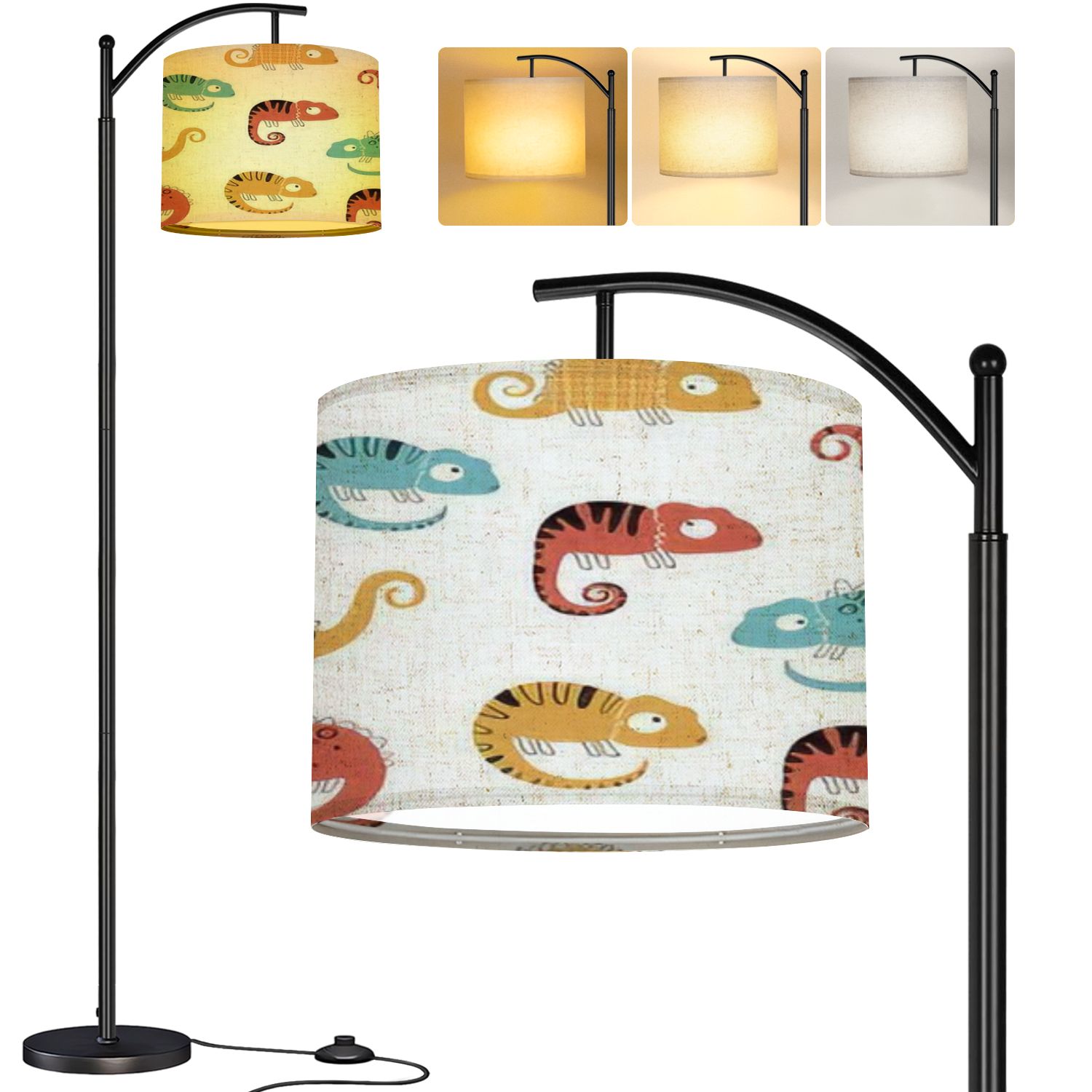 Arc Floor Lamp hand drawn colored childish seamless repeating simple ...