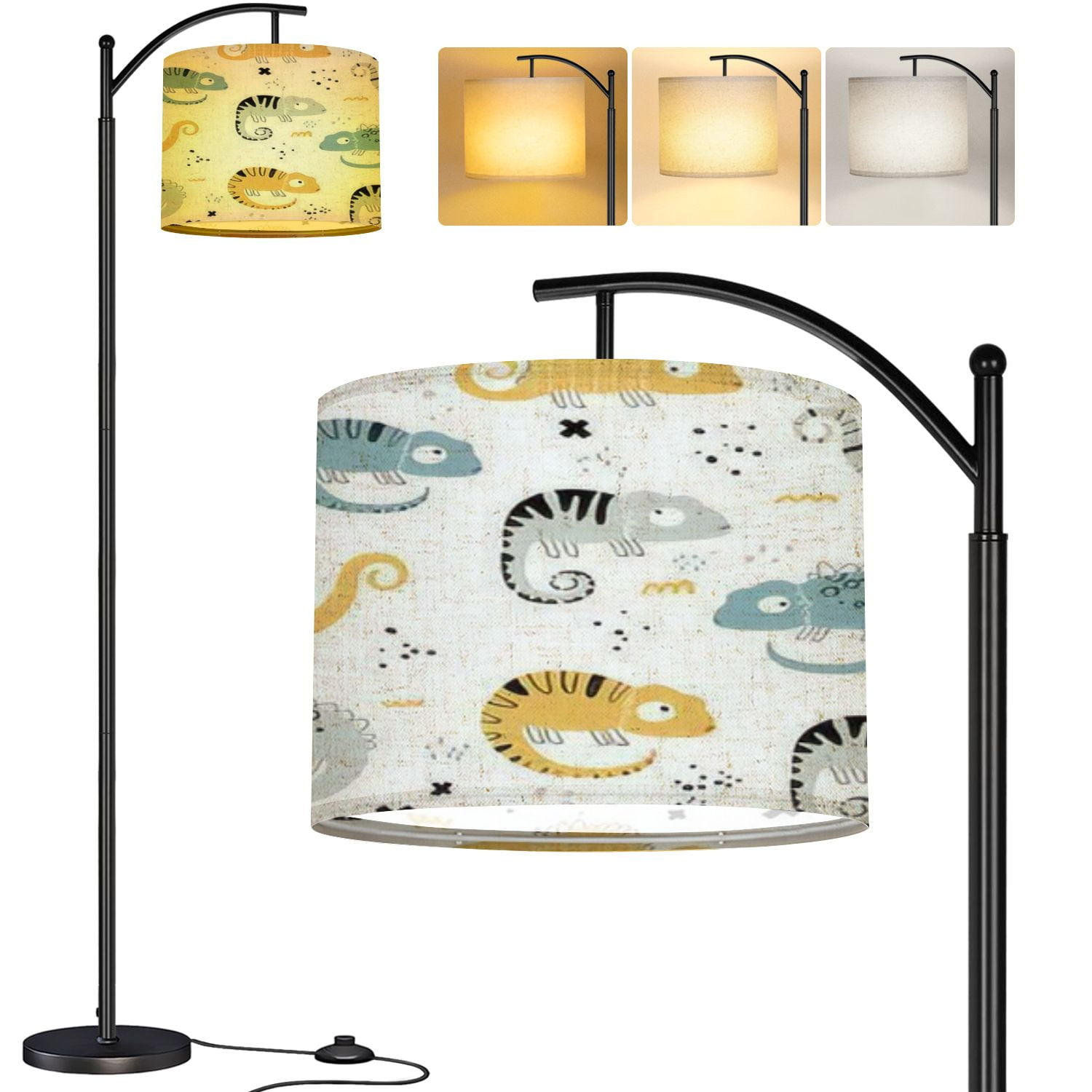 Arc Floor Lamp hand drawn colored childish seamless repeating simple ...