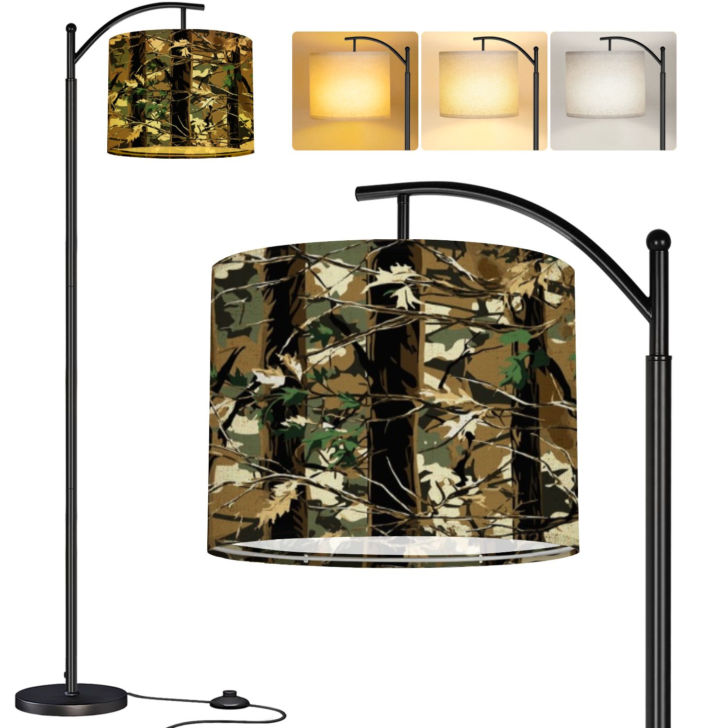 Arc Floor Lamp hunting camouflage seamless pattern design Camouflage ...
