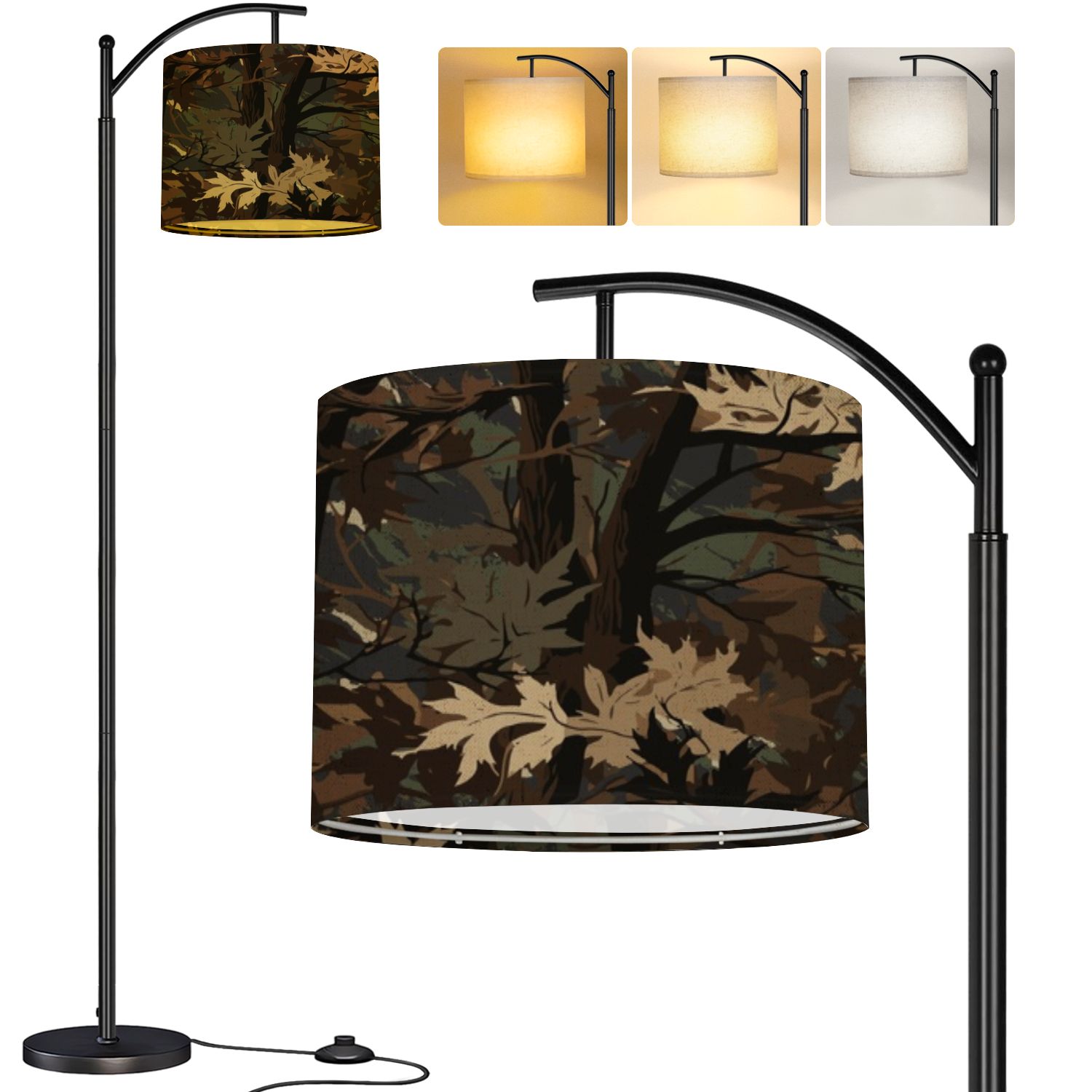 Arc Floor Lamp hunting camouflage seamless pattern design Camouflage ...