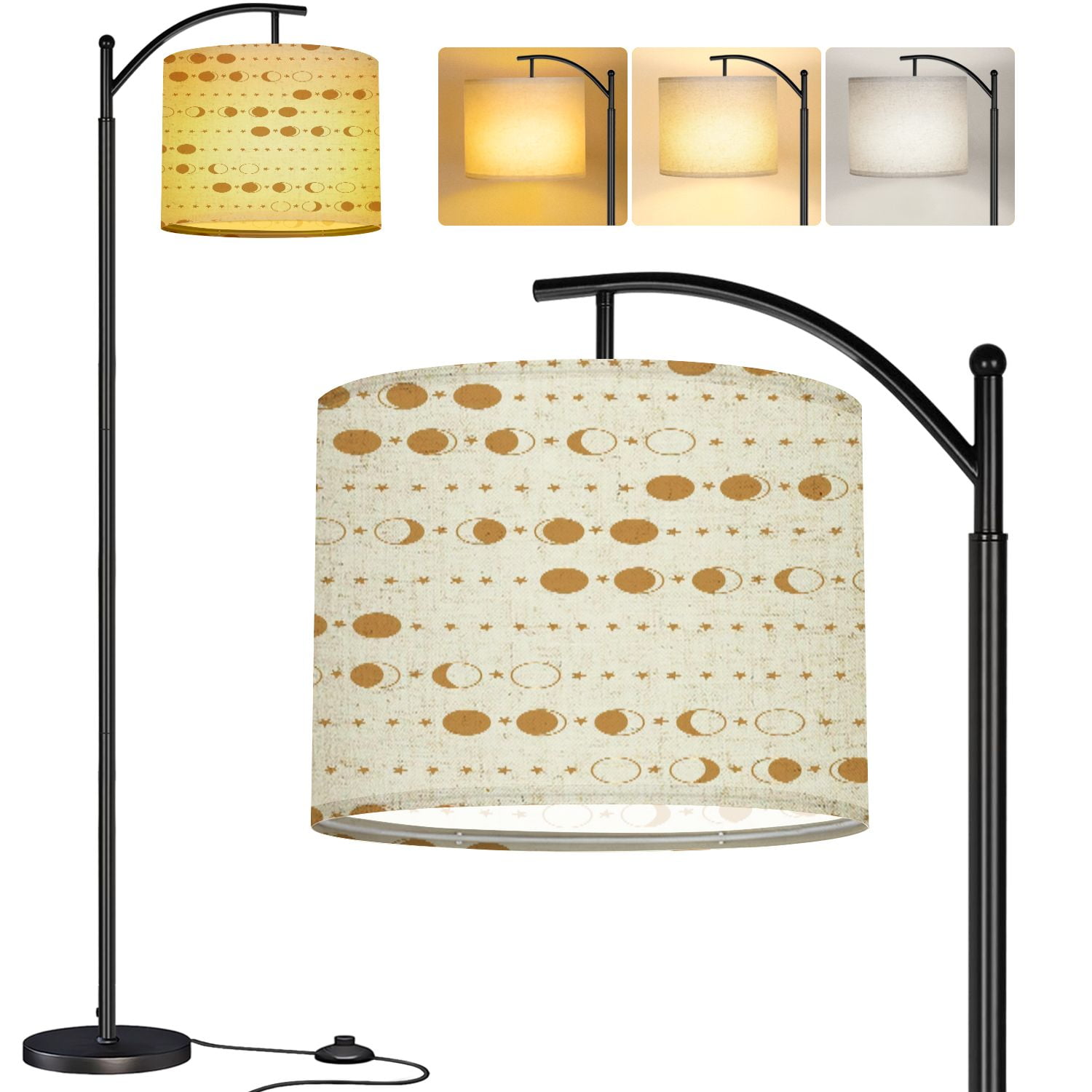 Arc Floor Lamp moon phases seamless patterns mystical repeating Space ...