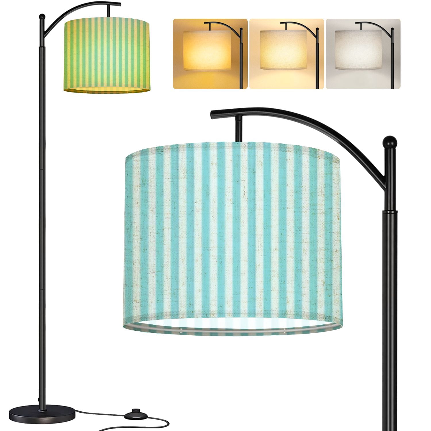 Arc Floor Lamp pattern stripe seamless texture green pastel two tone ...