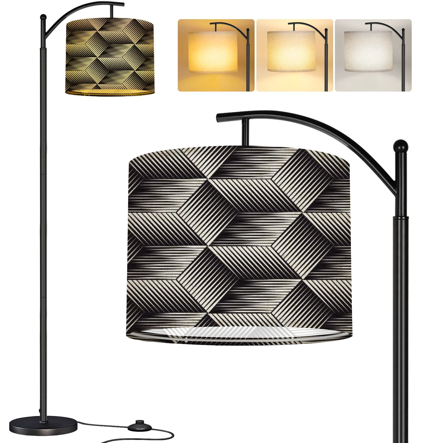 Arc Floor Lamp seamless Modern stylish abstract texture Repeating ...