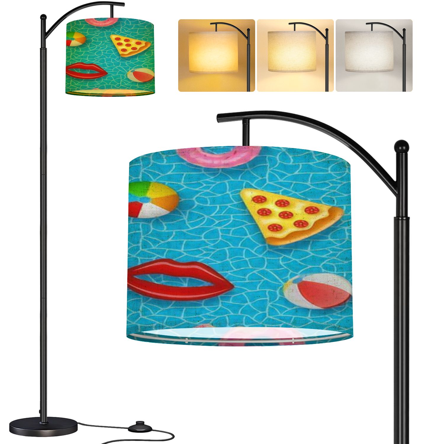 Arc Floor Lamp seamless colorful inflatables pool water summer seamless ...