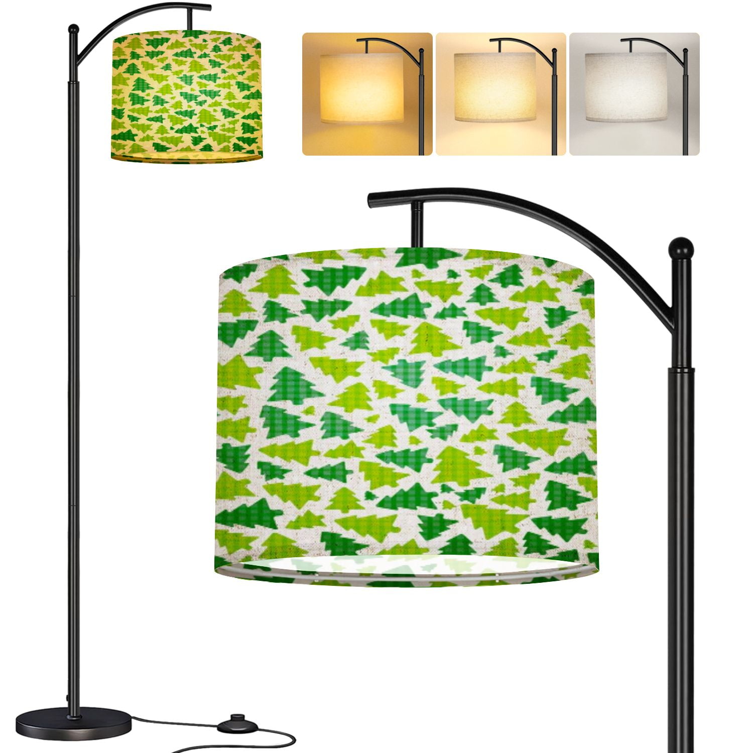 Arc Floor Lamp seamless pattern Tall Modern Standing Lamp LED ...