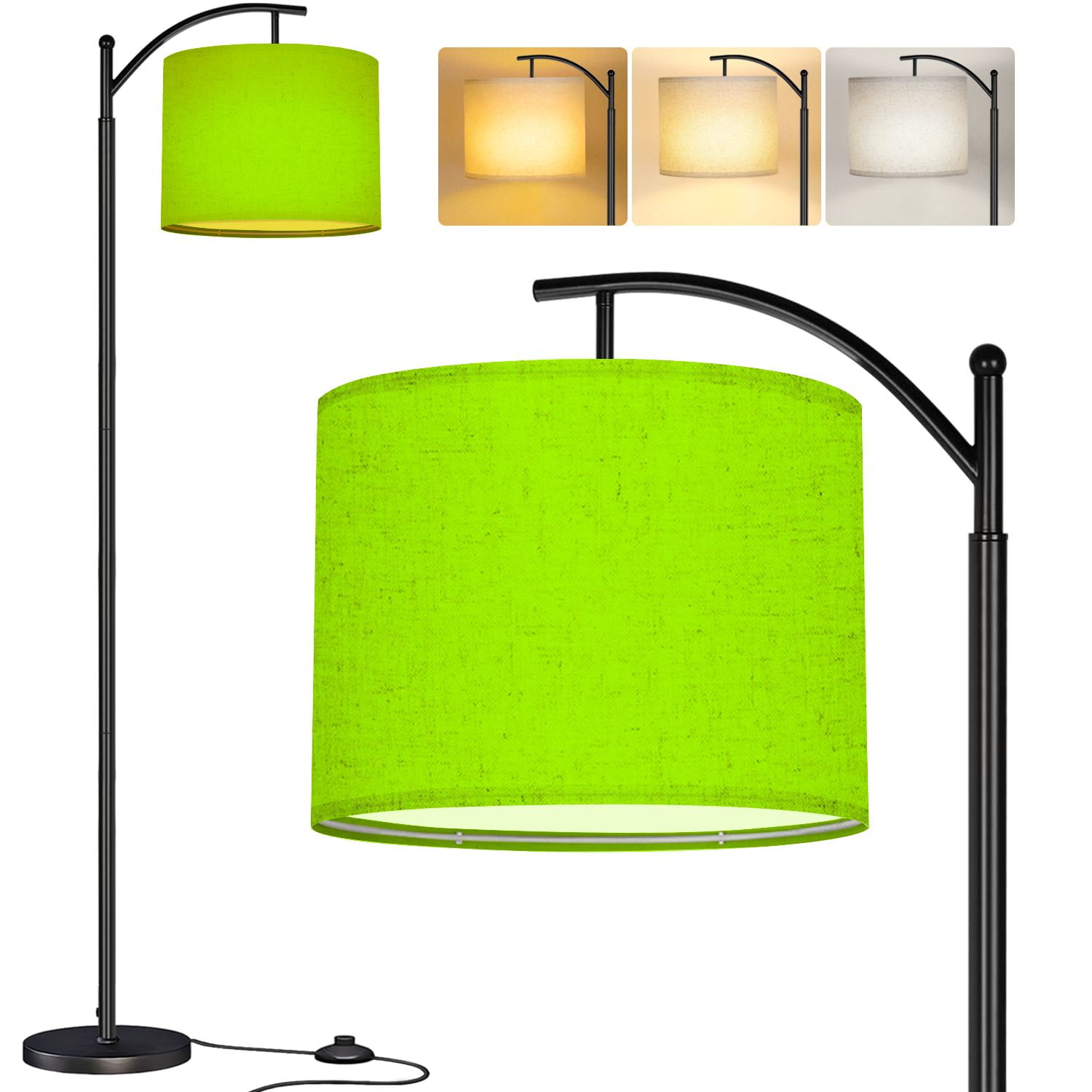 Arc Floor Lamp seamless plain mixture spring green neon green solid ...