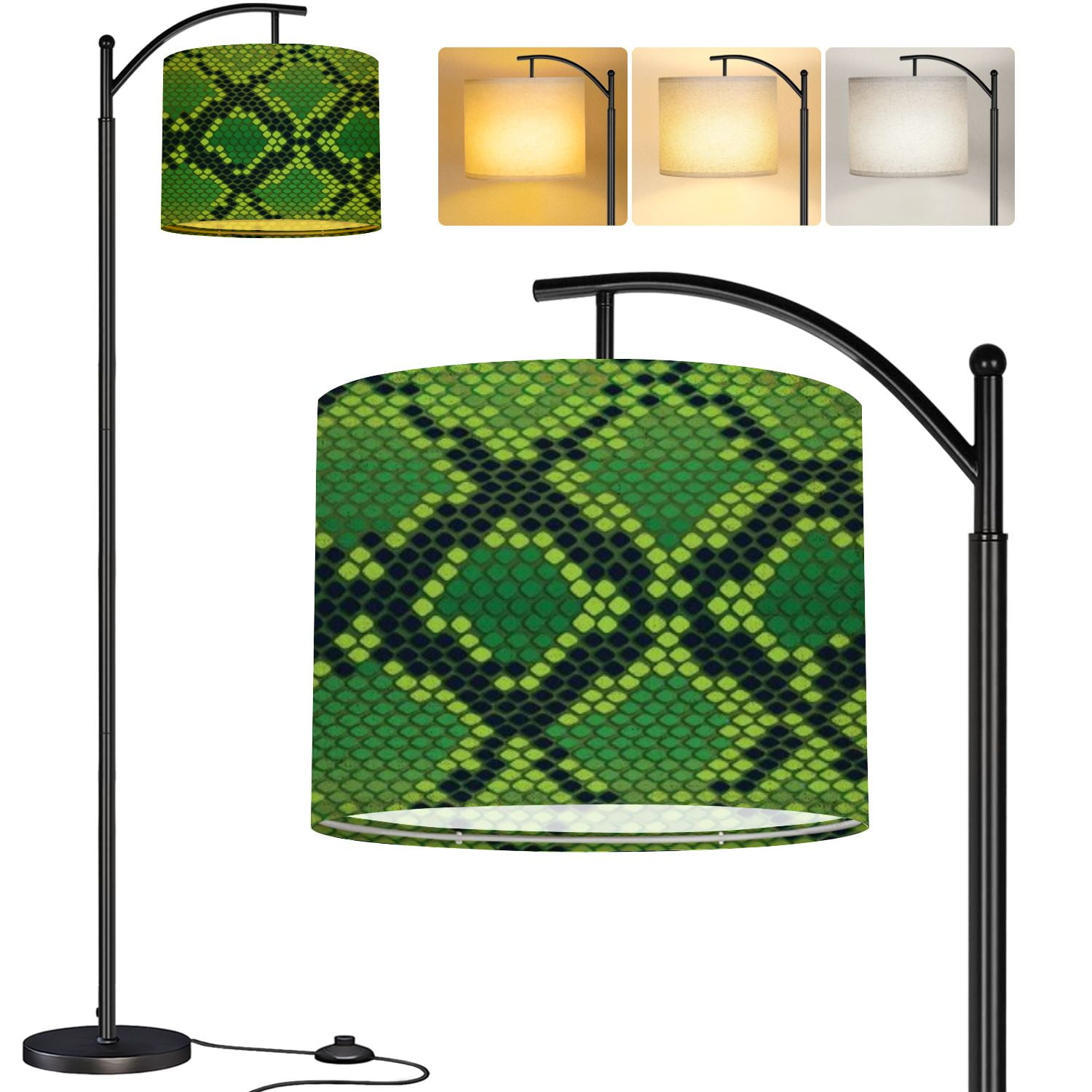 Arc Floor Lamp seamless texture skin snake skin Tall Modern Standing ...