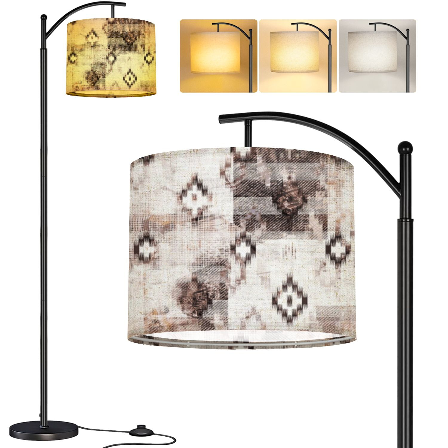 Arc Floor Lamp seamless watercolor seamless textures Tall Modern ...