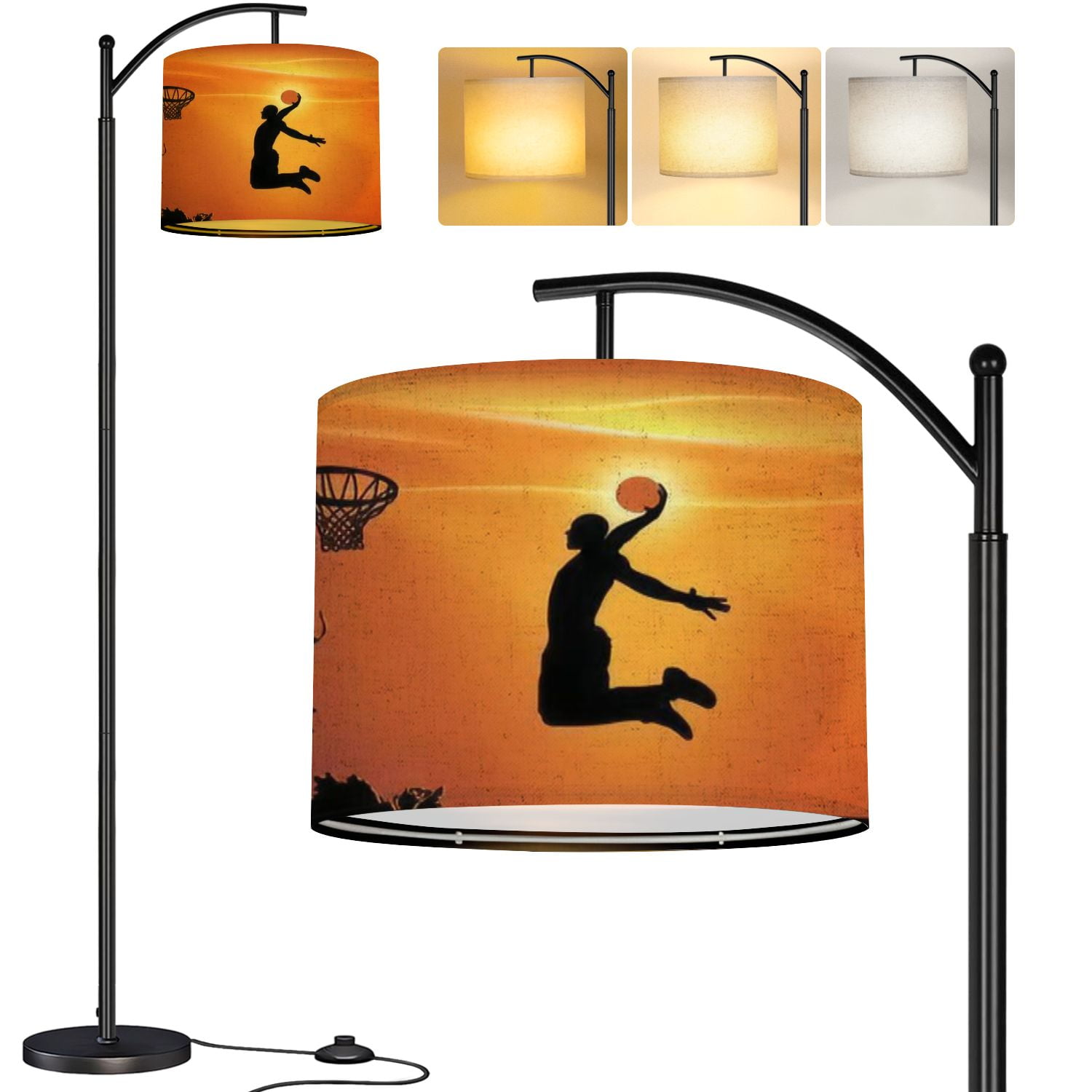 Arc Floor Lamp street basketball Tall Modern Standing Lamp LED ...