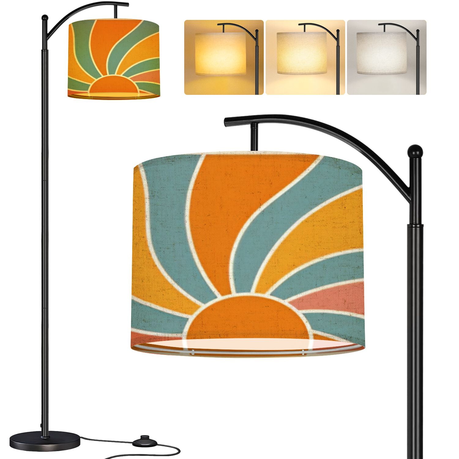 Arc Floor Lamp sun rainbow Beams goodness positivity Colorful ...