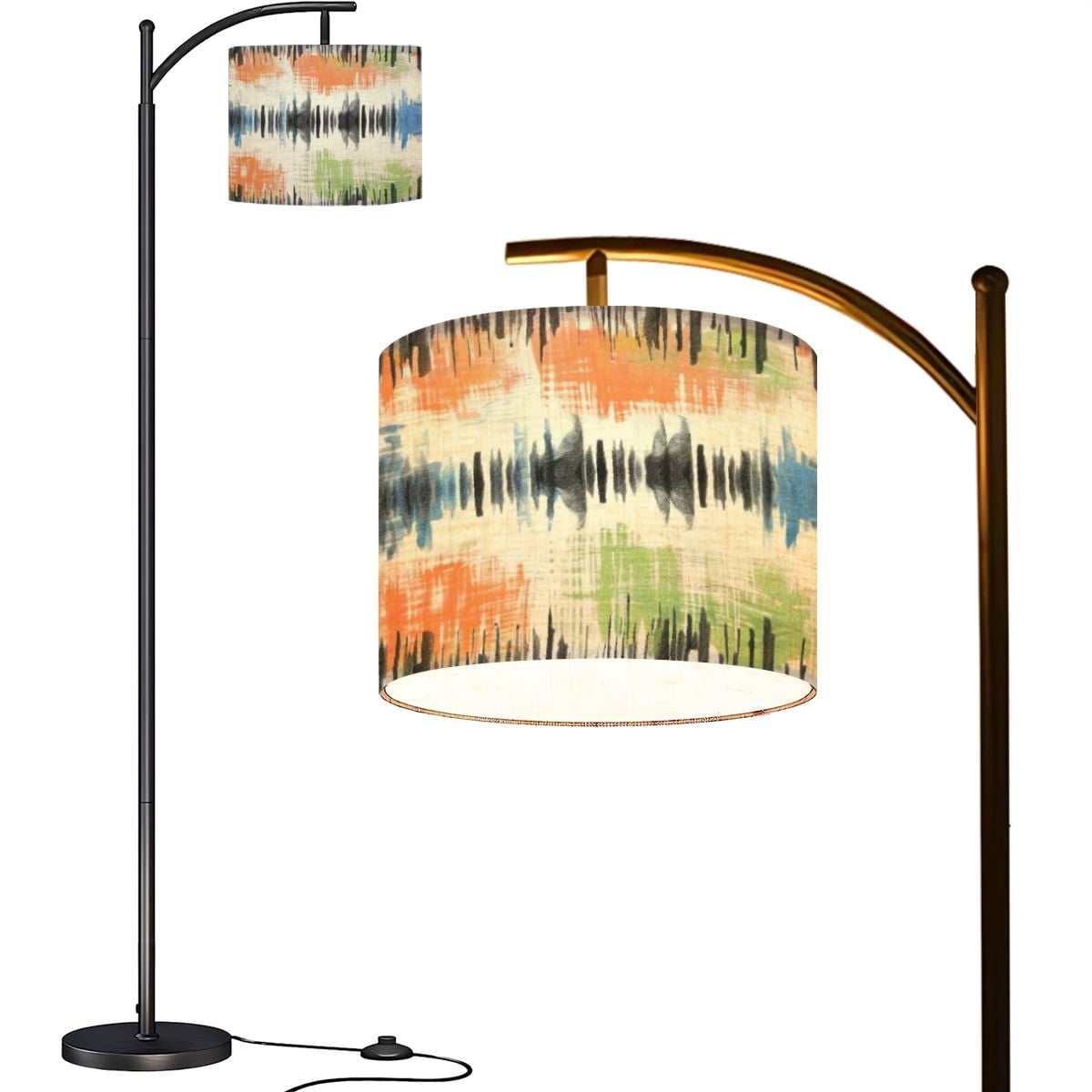 Arc Floor Lamps Abstract Washed Watercolor stripe brush seamless ...