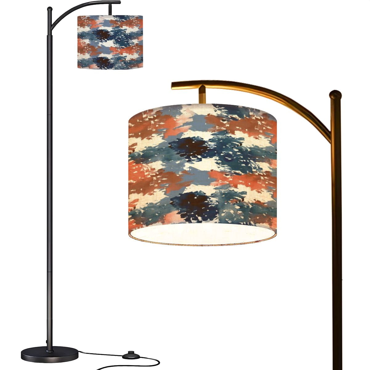 Arc Floor Lamps Abstract colored texture from brush strokes dabs paint ...
