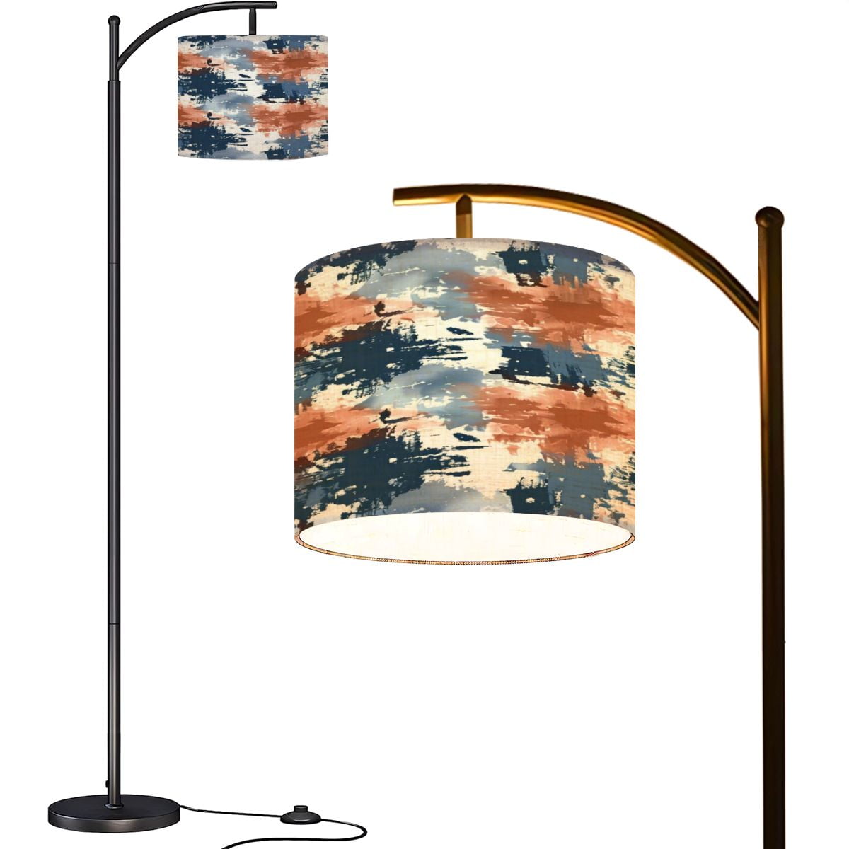 Arc Floor Lamps Abstract colored texture from brush strokes dabs paint ...