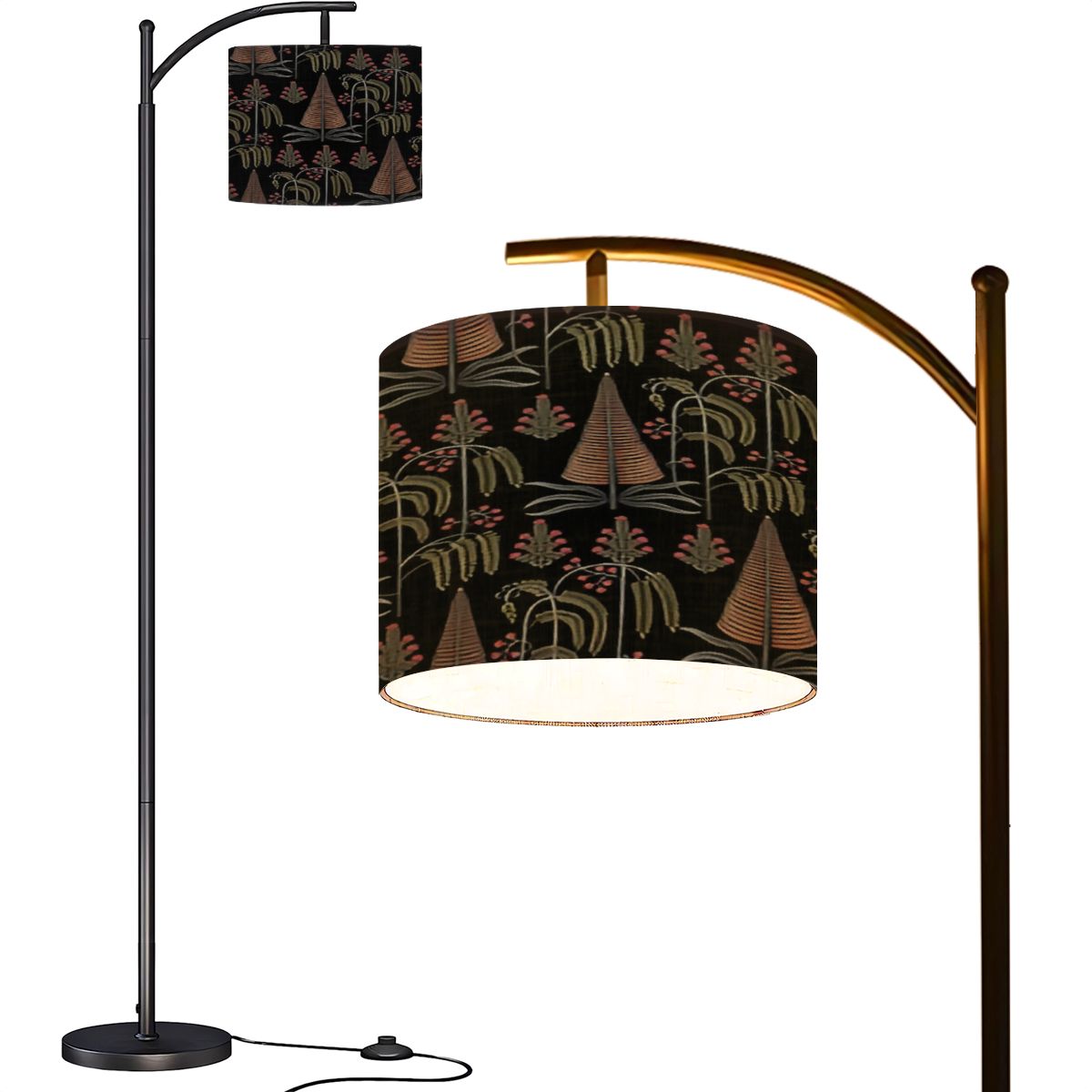Arc Floor Lamps Abstract seamless color full paisley bunch pattern ...