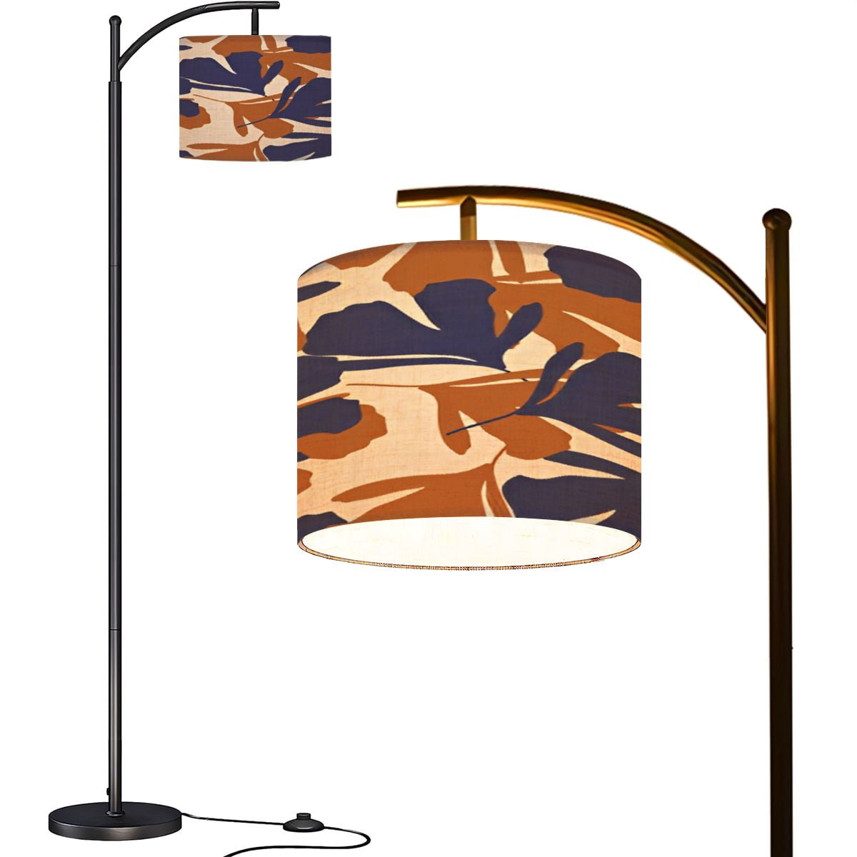 Arc Floor Lamps Abstract trendy seamless pattern crossing silhouettes ...