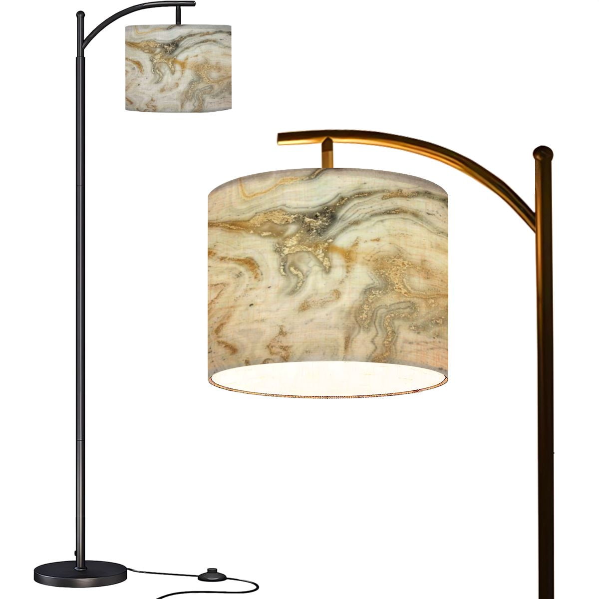 Arc Floor Lamps Ancient oriental drawing technique Beautiful Natural ...